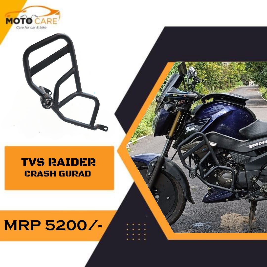 Dual Slider Crash Guard For TVS Raider Favourite Care And Bike
